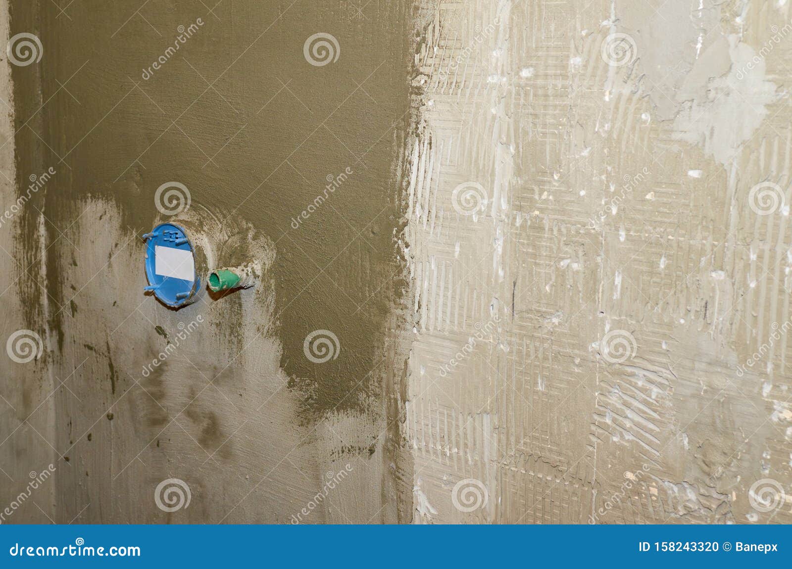 Wall Partly with Isolation Material Stock Photo - Image of maintenance ...