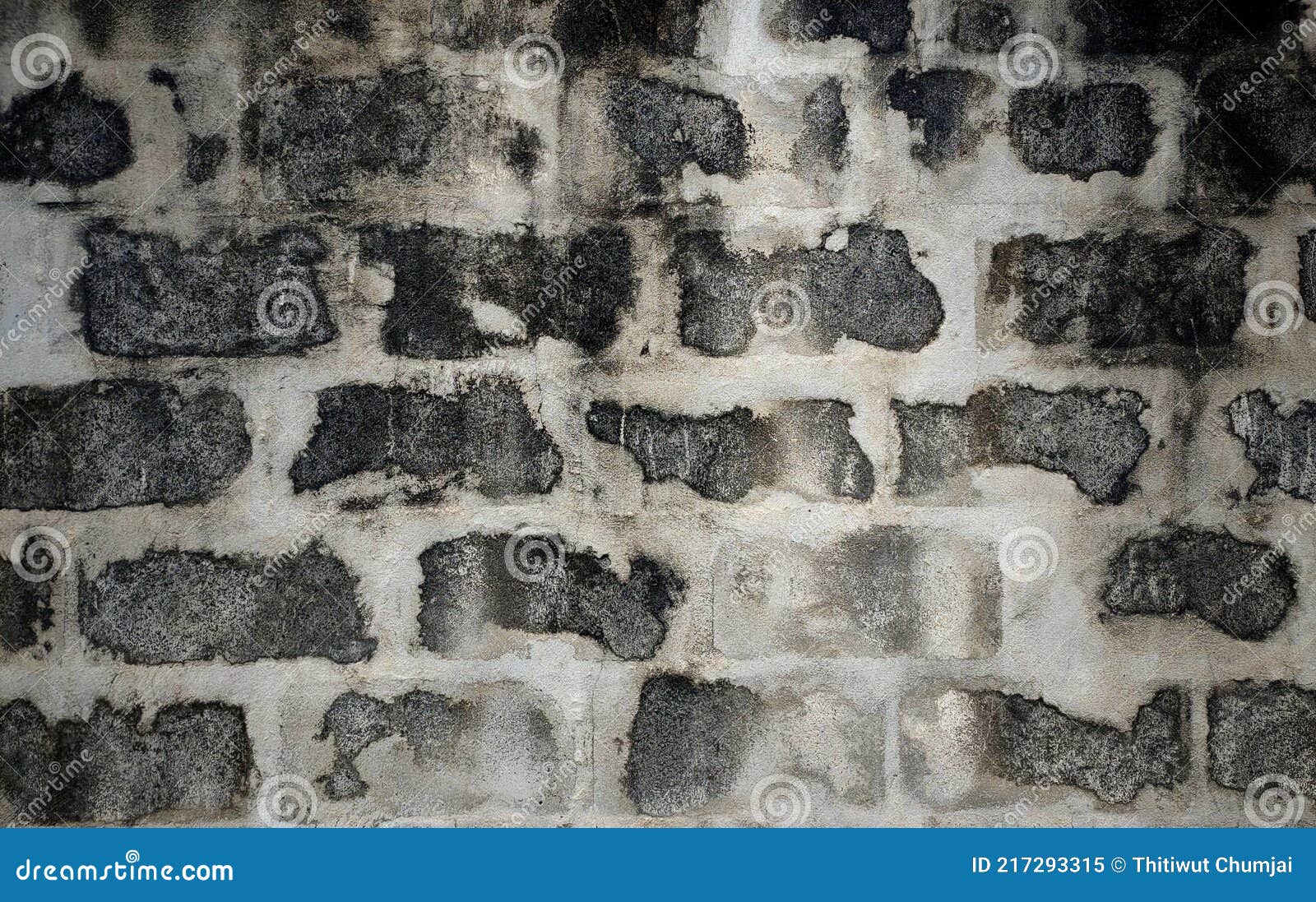 The Wall Pattern with Black Stains is Used As a Background. Stock Image ...