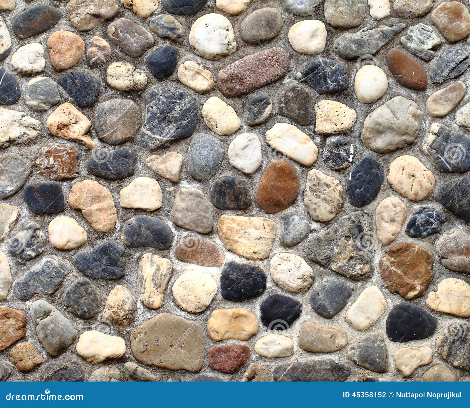 Wall Pattern of Gravel Stone Stock Photo - Image of curve, beach: 45358152
