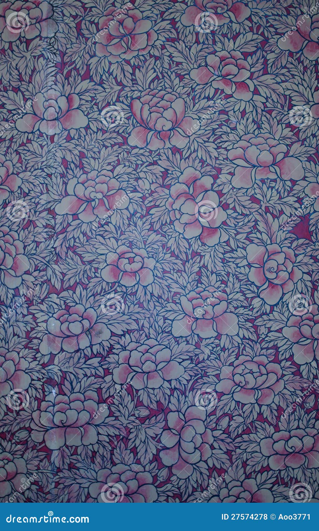 Wall pattern of a lotus stock illustration. Illustration of floral ...