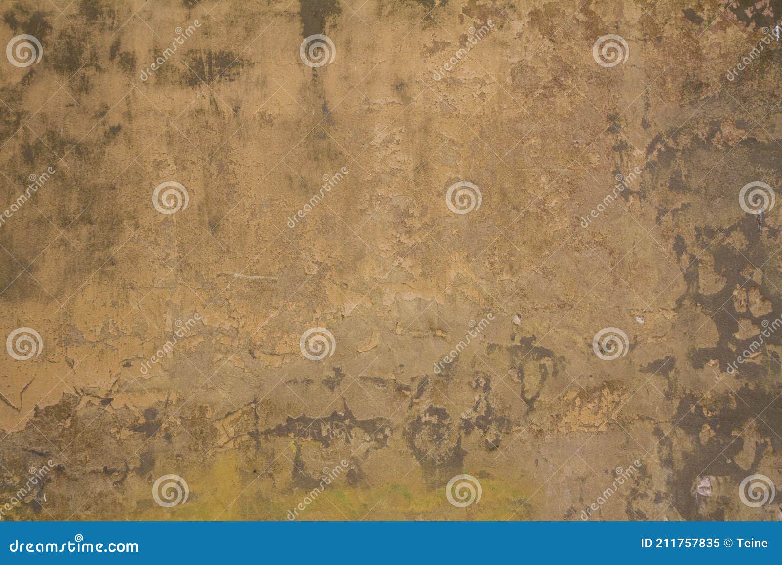 Wall with Plaster Coming Off Stock Image - Image of color, blank: 211757835