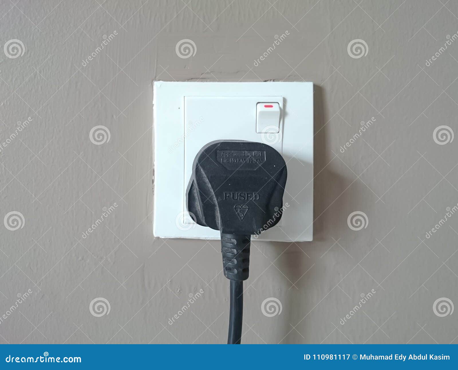 Wall point plug stock image. Image of plug, electrical - 110981117