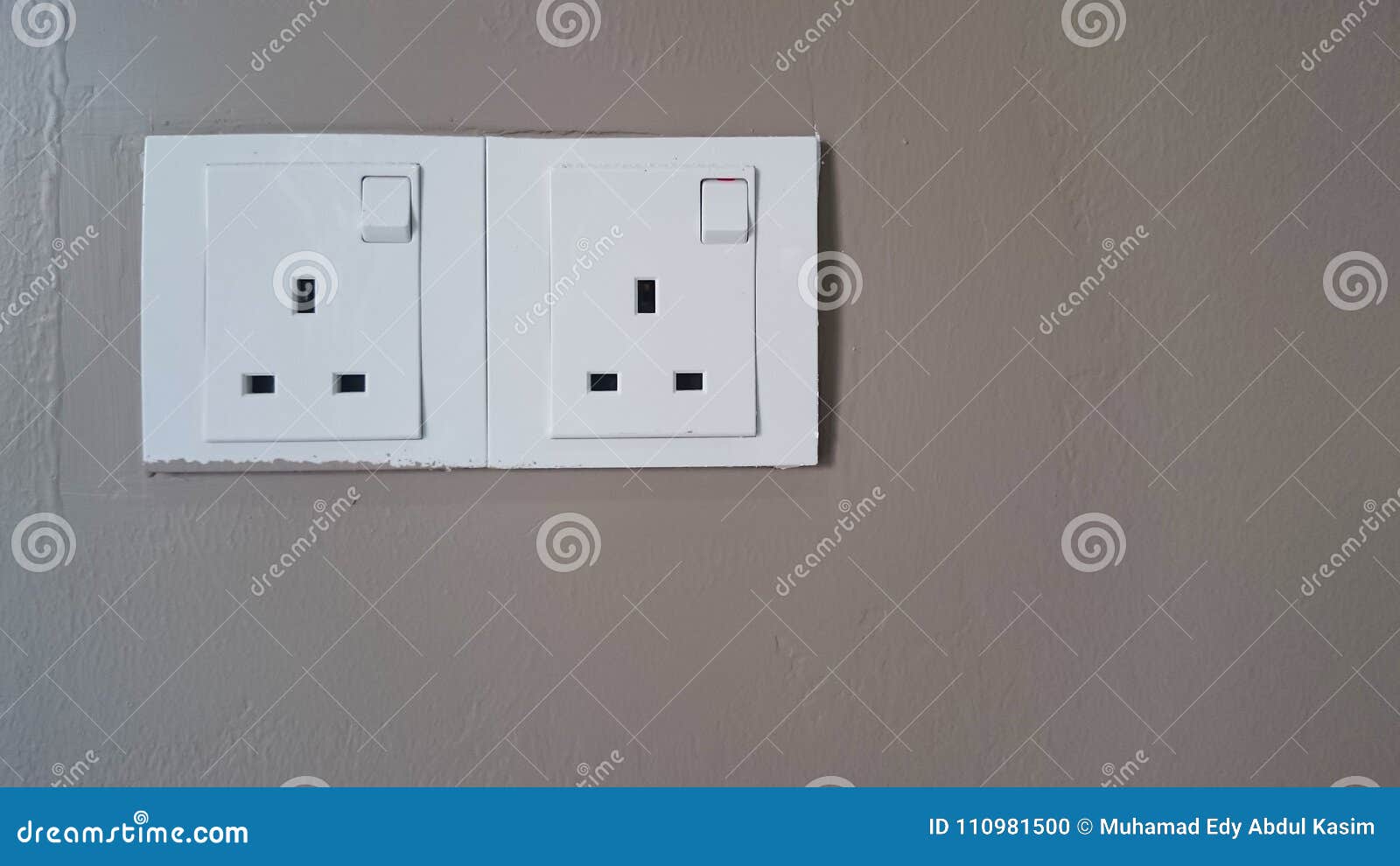 Wall point plug stock photo. Image of outlet, supply - 110981500