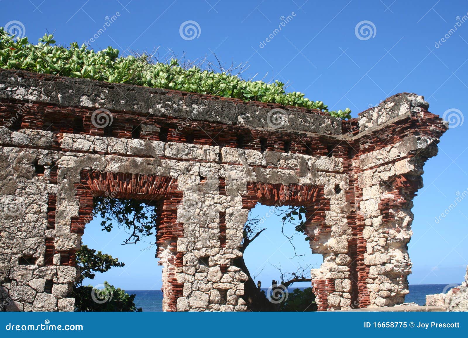Wall of Puerto Rican Ruin stock image. Image of wall - 16658775