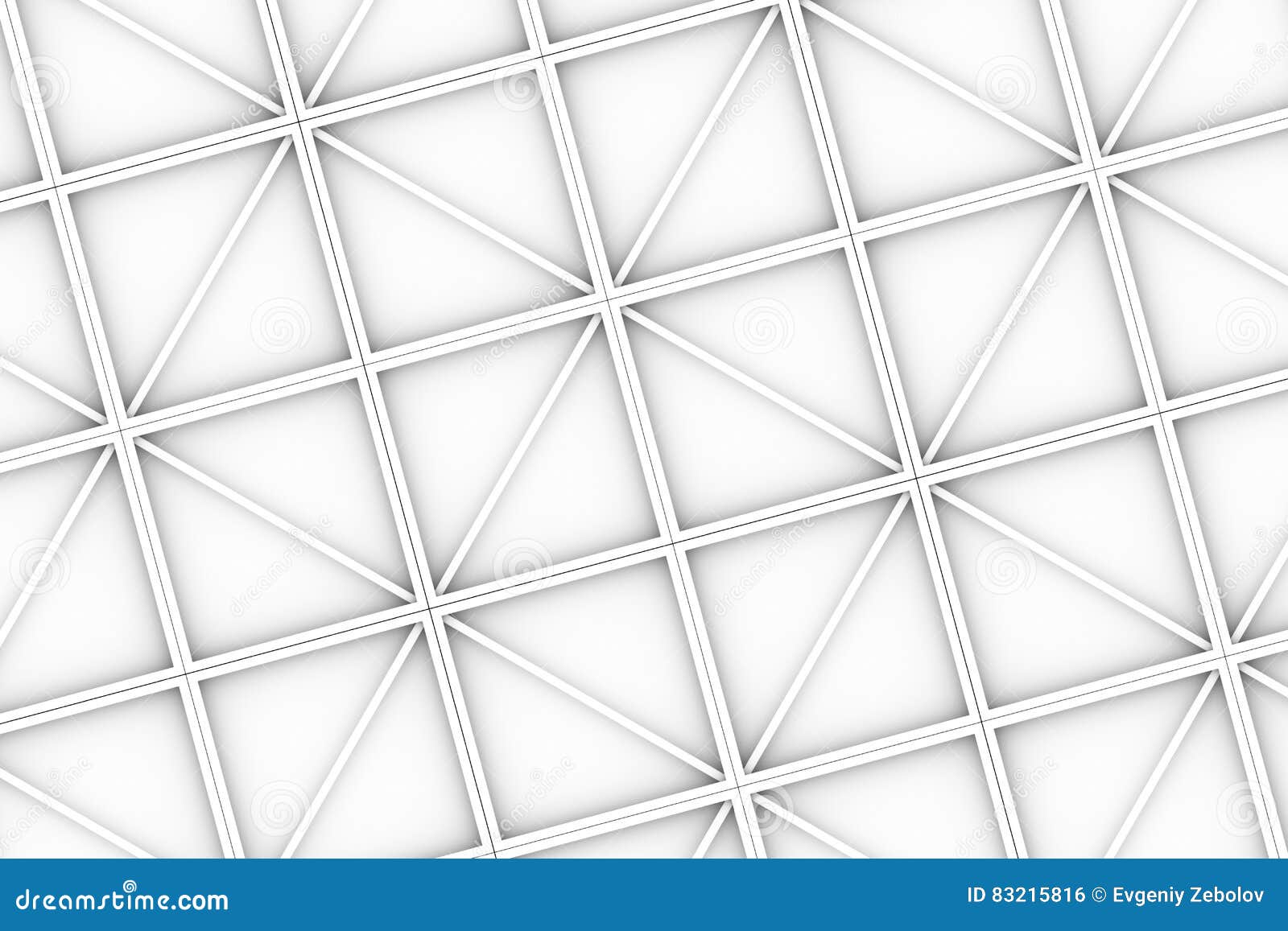 Wall of Rectangle Tiles with Diagonal Elements Stock Illustration ...