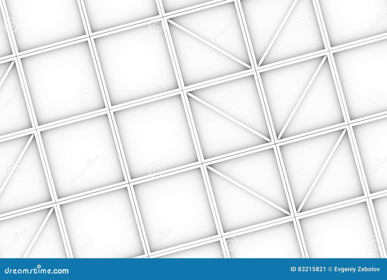 Wall of Rectangle Tiles with Diagonal Elements Stock Illustration ...