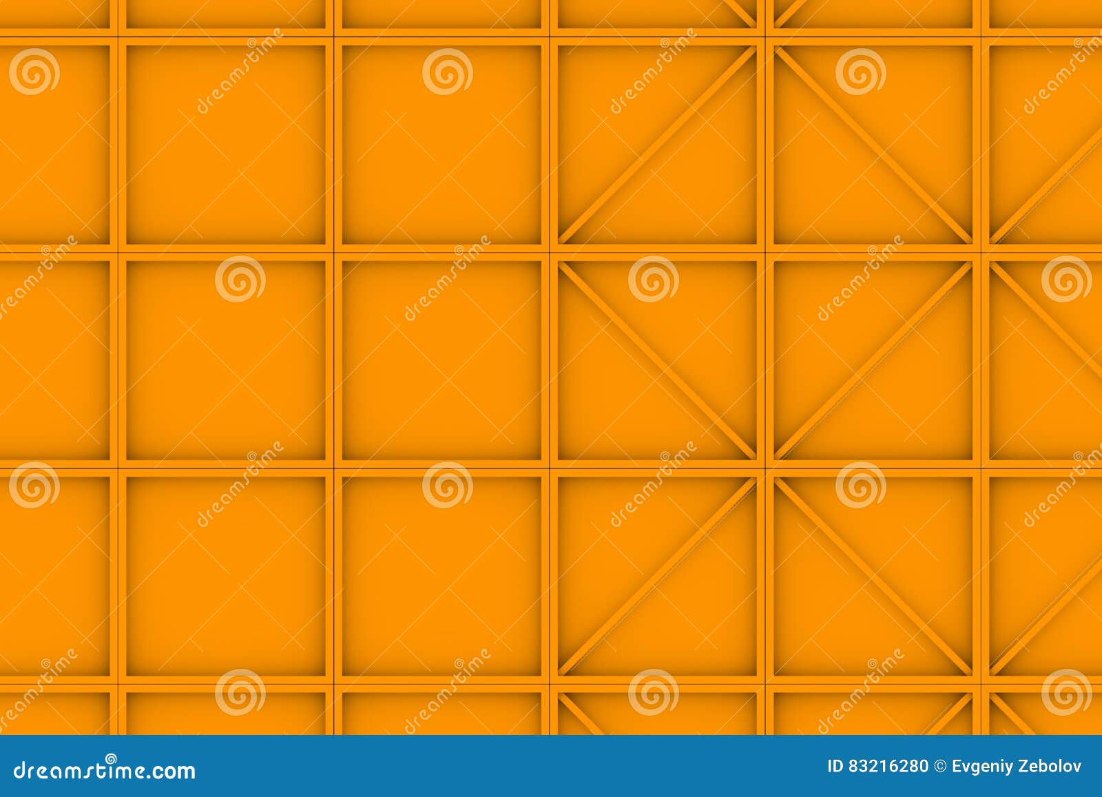 Wall of Rectangle Tiles with Diagonal Elements Stock Illustration ...