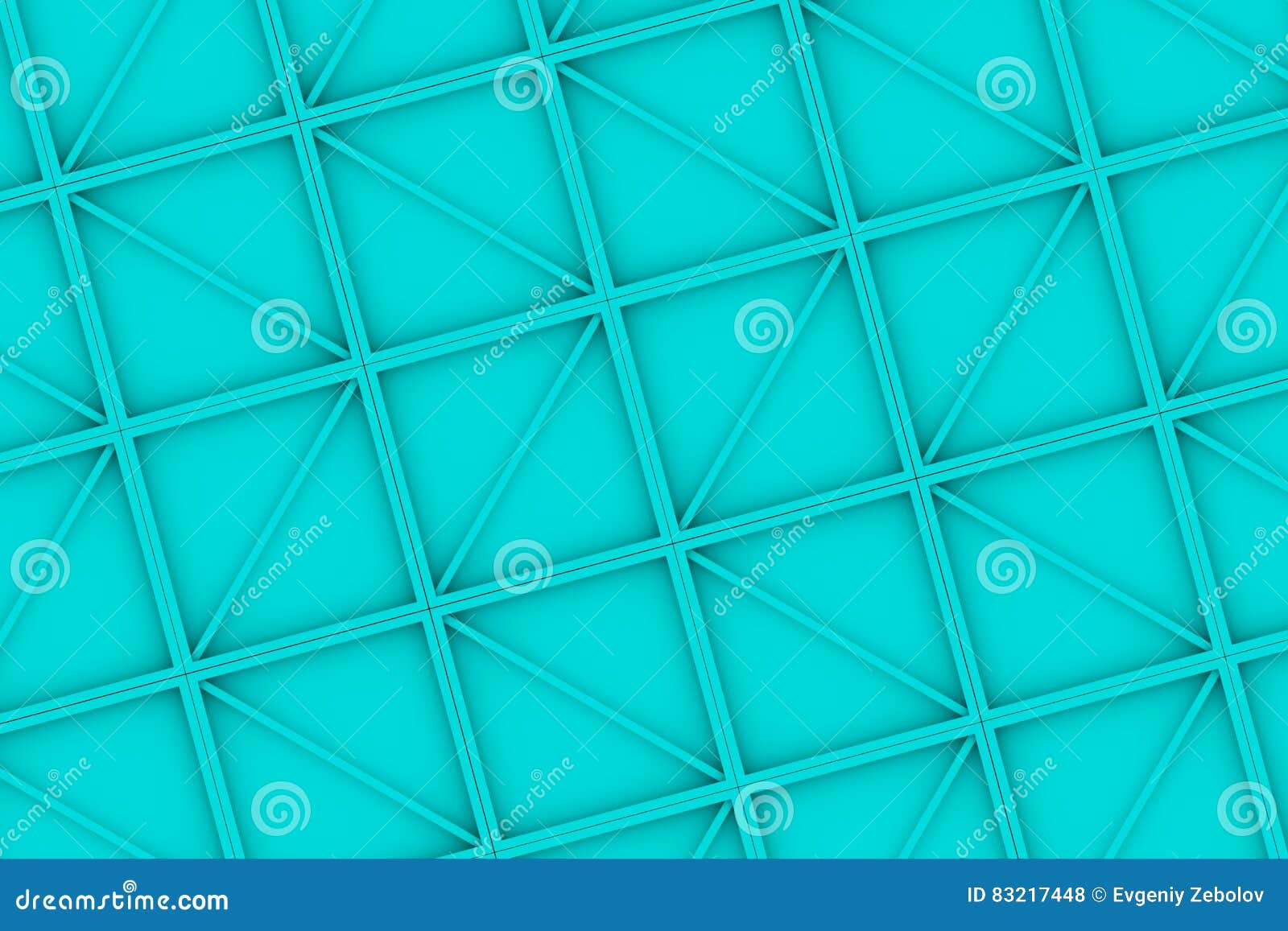Wall of Rectangle Tiles with Diagonal Elements Stock Illustration ...