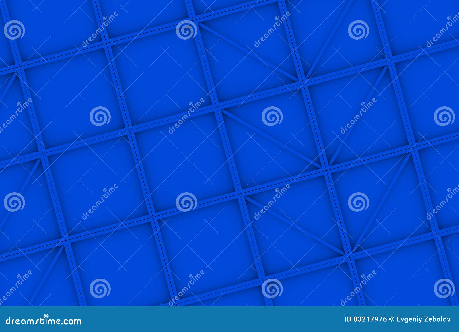 Wall of Rectangle Tiles with Diagonal Elements Stock Illustration ...