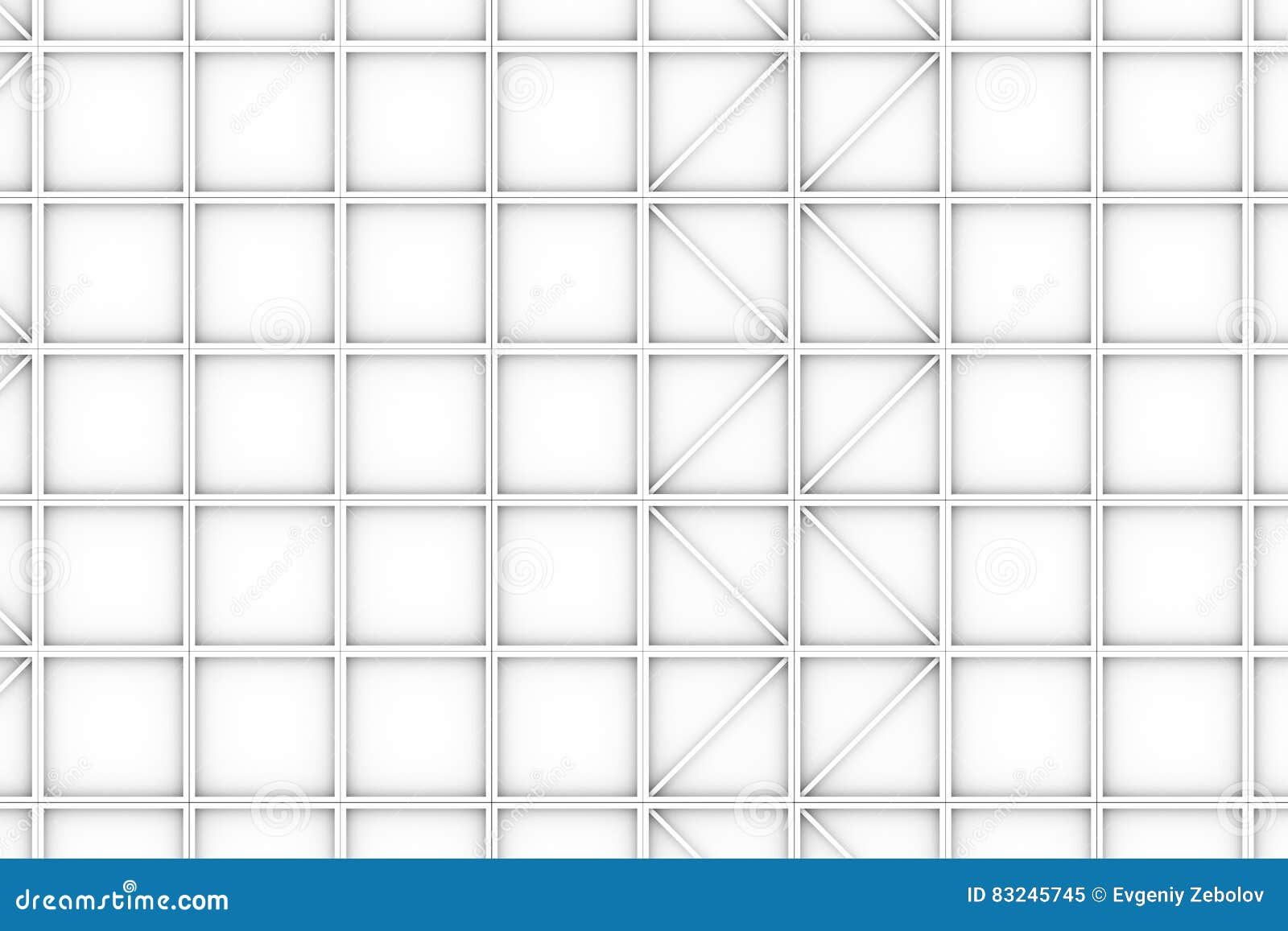 Wall of Rectangle Tiles with Diagonal Elements Stock Illustration ...