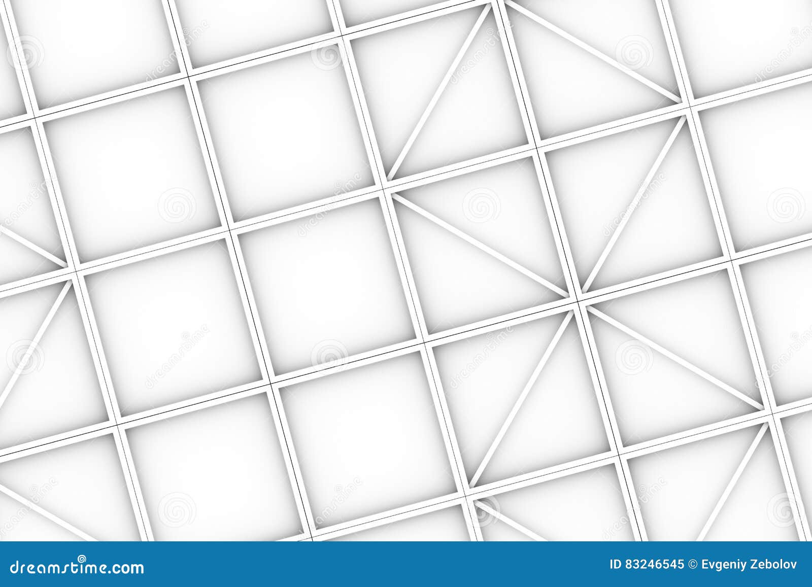 Wall of Rectangle Tiles with Diagonal Elements Stock Illustration ...