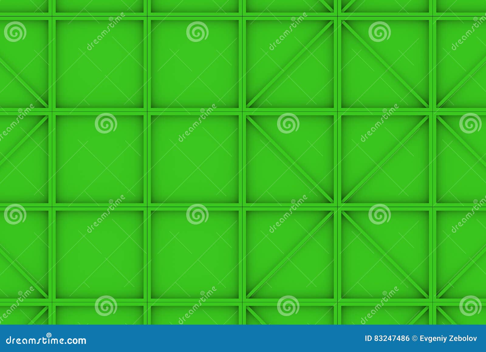 Wall of Rectangle Tiles with Diagonal Elements Stock Illustration ...