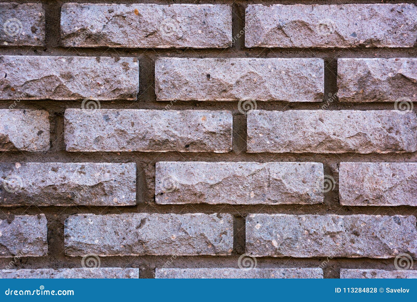 Decorative Wall of Rectangular Bricks in Concrete Stock Photo - Image ...
