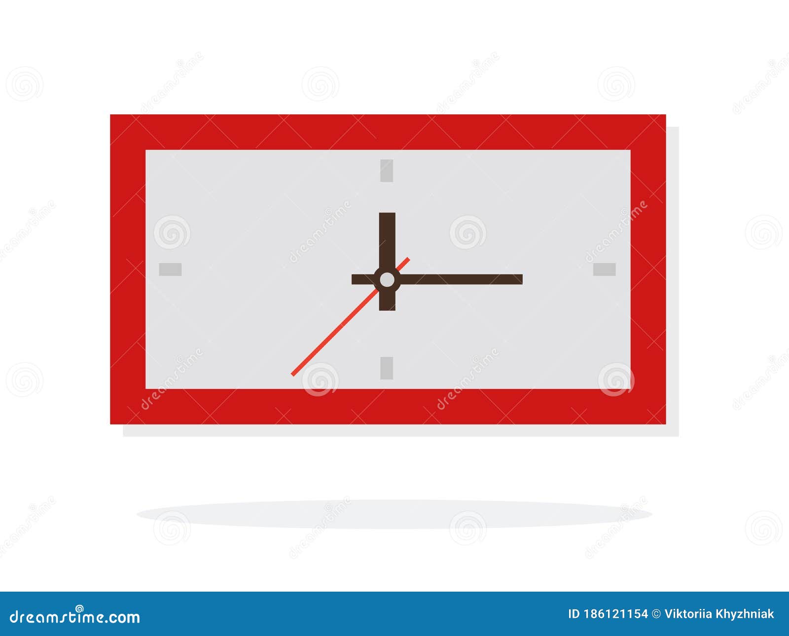 Rectangular Clock Face Without The Hands Royalty-Free Stock Photography ...