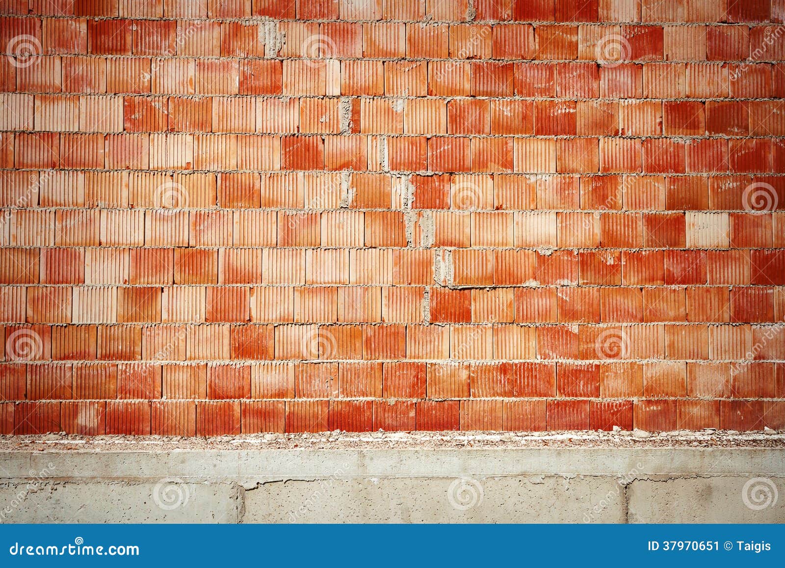 Wall of red blocks stock image. Image of orange, material - 37970651