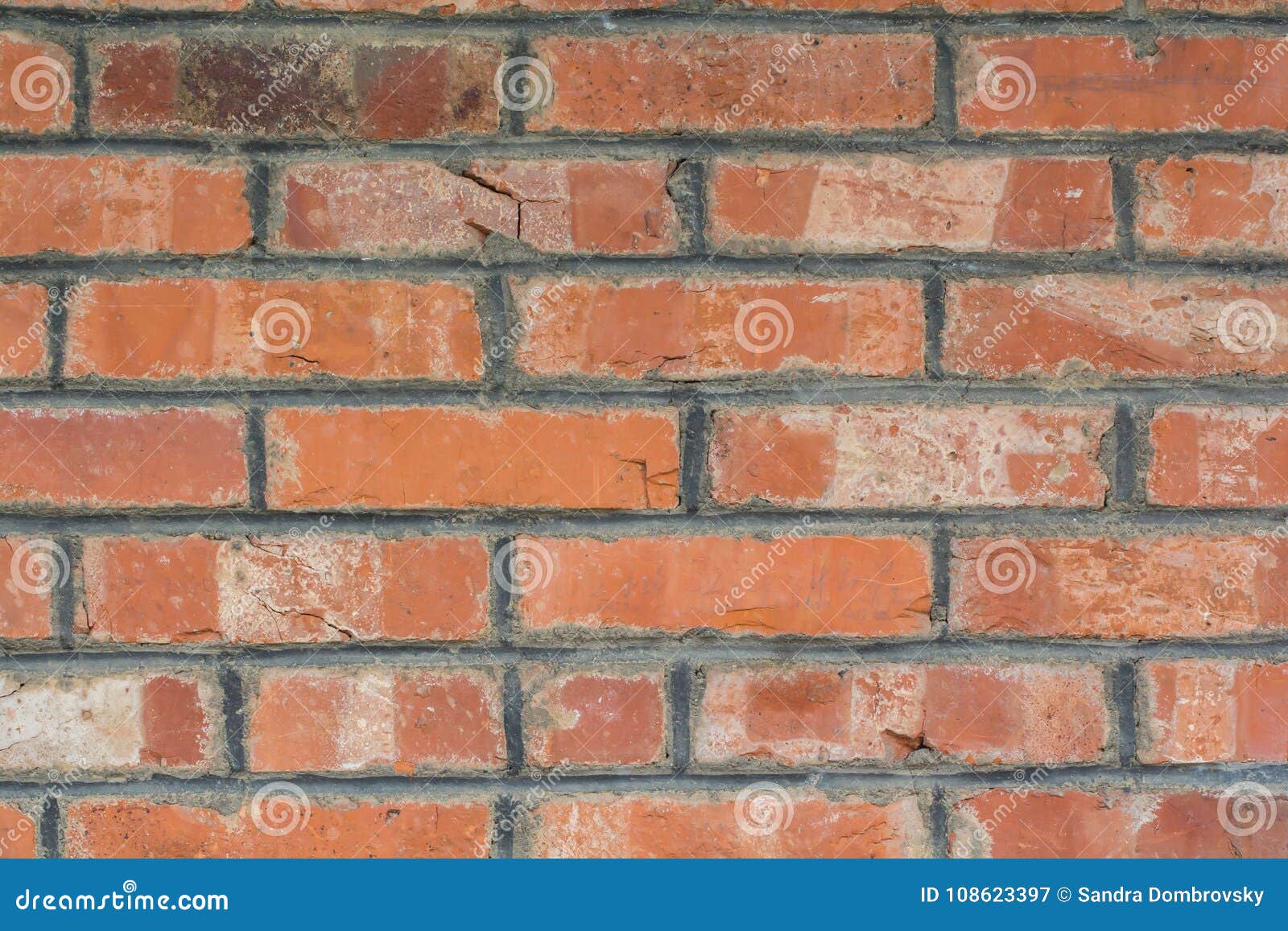 A Wall of Red Brick Stones, Texture or Background Stock Image - Image ...