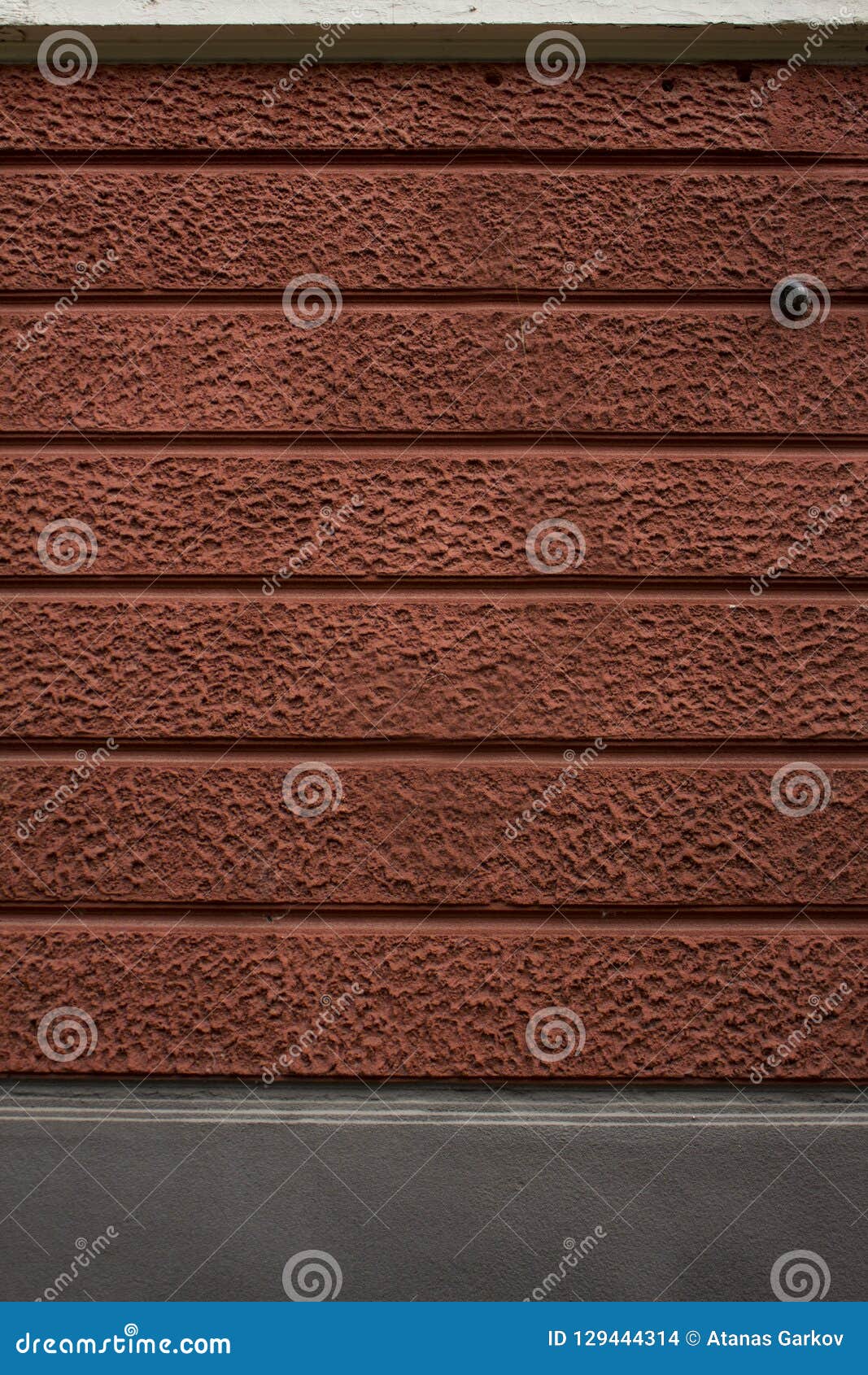 Wall Reddish Decorative Concrete Texture Outside a Building. Stock ...