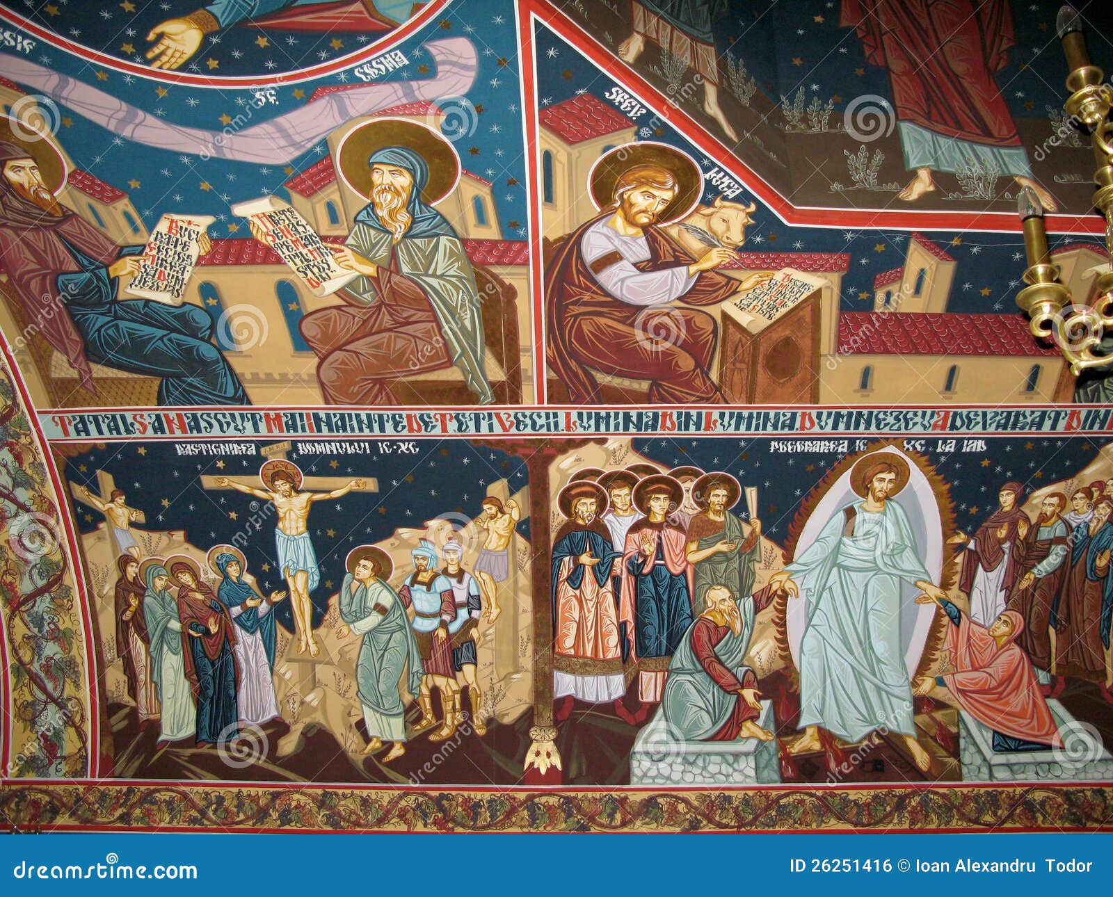 Religious Paintings On The Wall Of Sri Dalada Maligawa Or The Temple Of ...