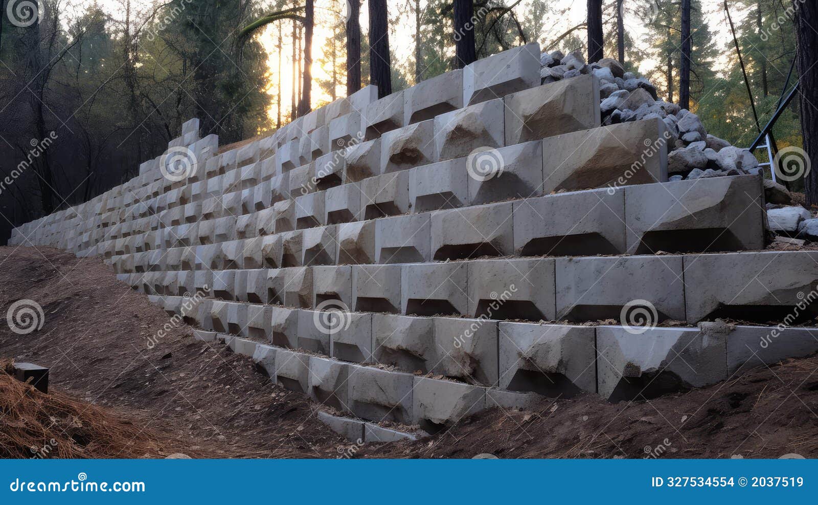 Wall retaining walls stock illustration. Illustration of slope - 327534554
