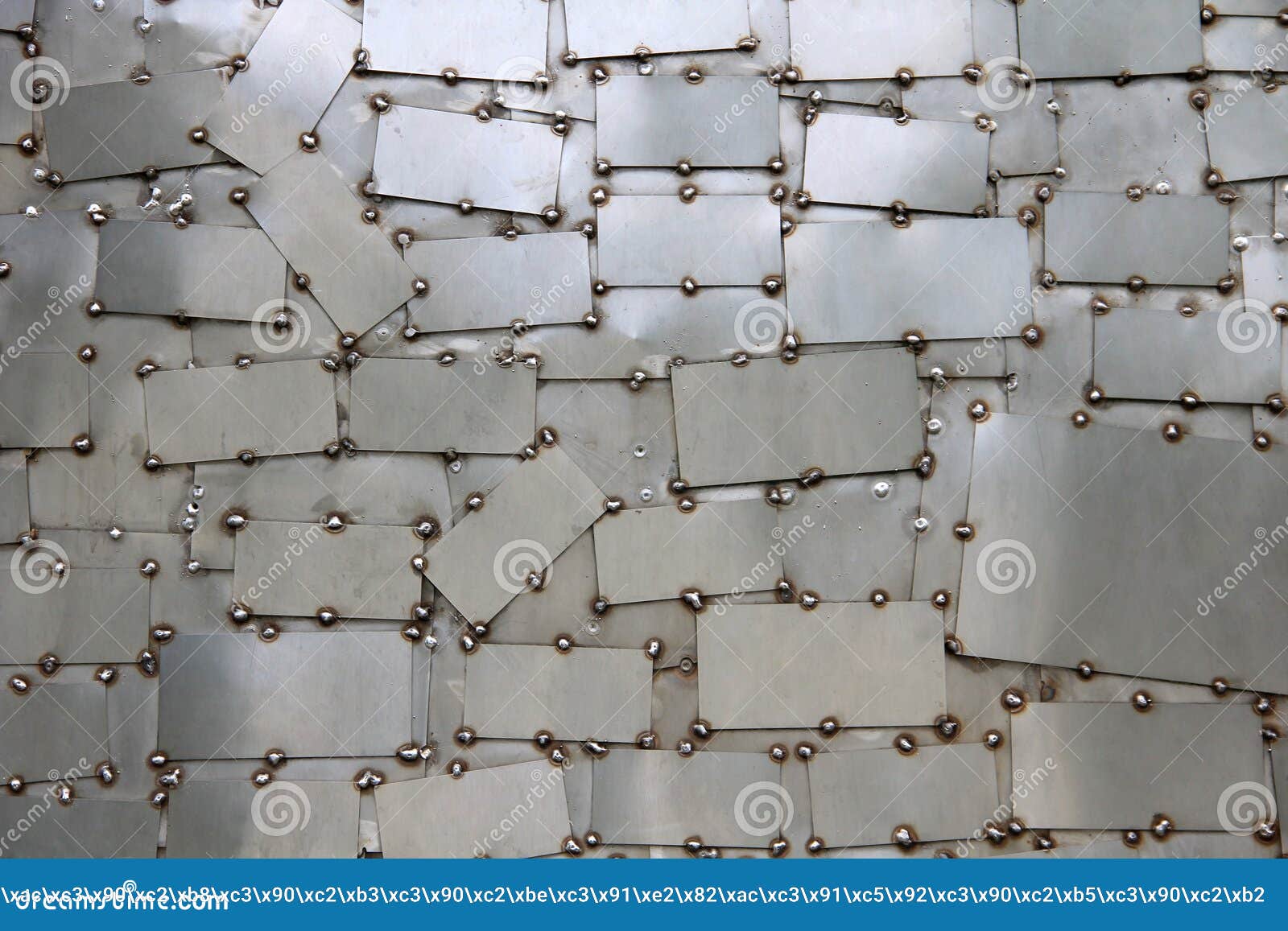 Wall with rivets one stock image. Image of steel, rivets - 153236317
