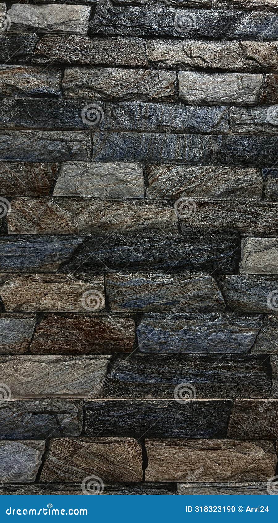 A Wall with a Rock Surfaced Tiles -Background Image Stock Photo - Image ...