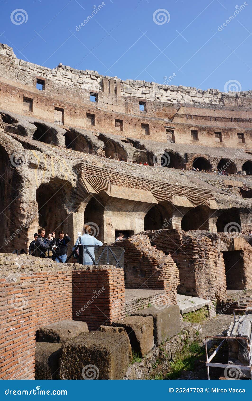Wall of the Roman Colosseum Editorial Stock Photo - Image of historical ...