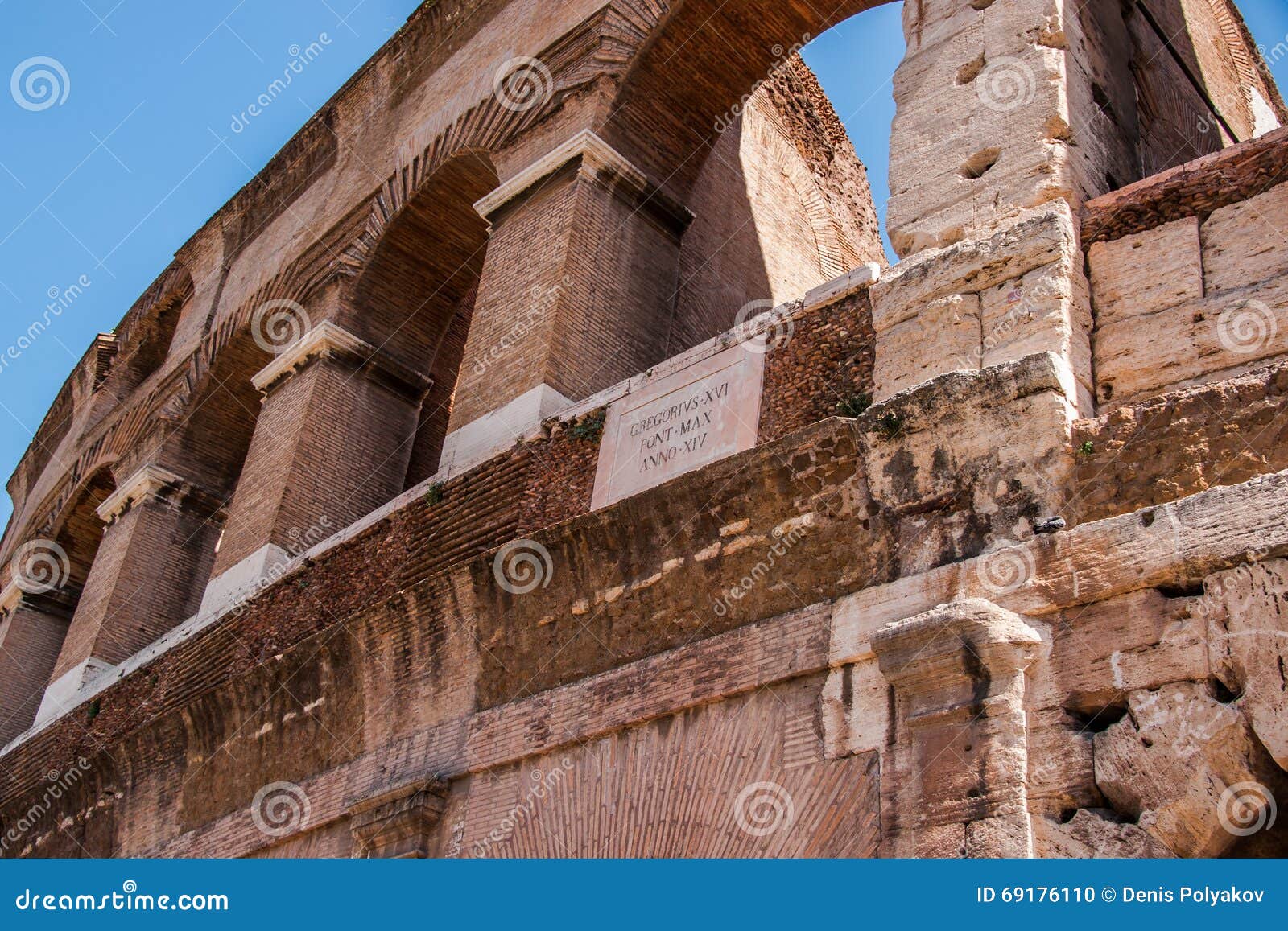 Wall Of The Roman Colosseum Editorial Image | CartoonDealer.com #69176110
