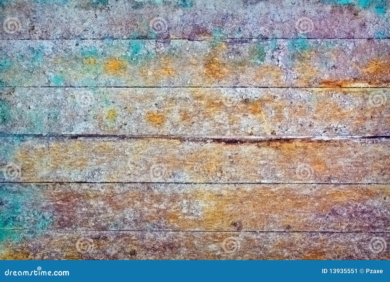 Wall - Rotten Boards with Colored Stains Stock Image - Image of boards ...