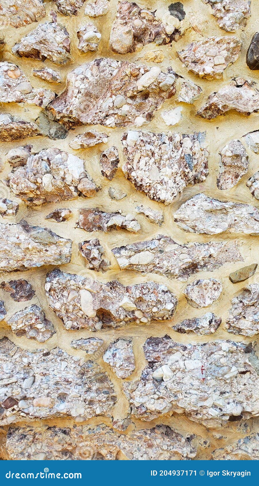 Wall of rough stone stock image. Image of natural, facade - 204937171