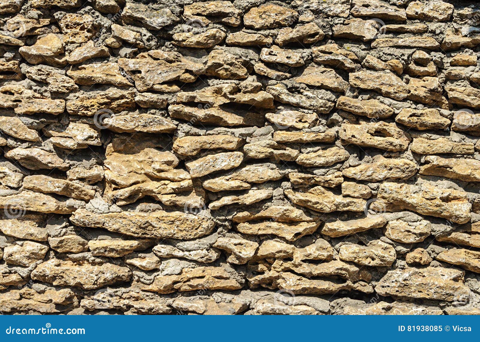 Rustic Coquina Stone Wall Texture Or Background Stock Photography ...