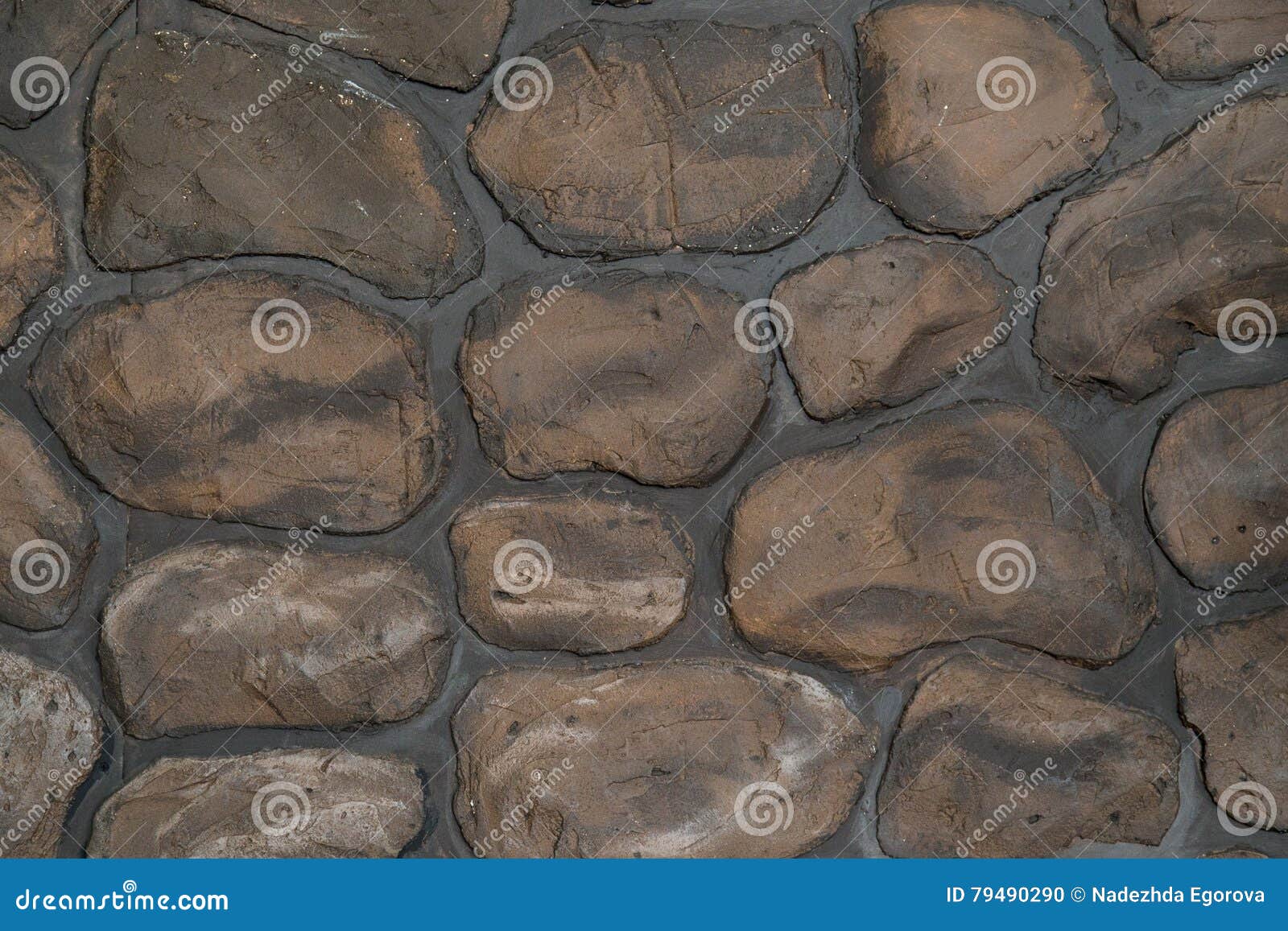Wall Round Stone Rock Texture Stock Photo - Image of rough, cobblestone ...