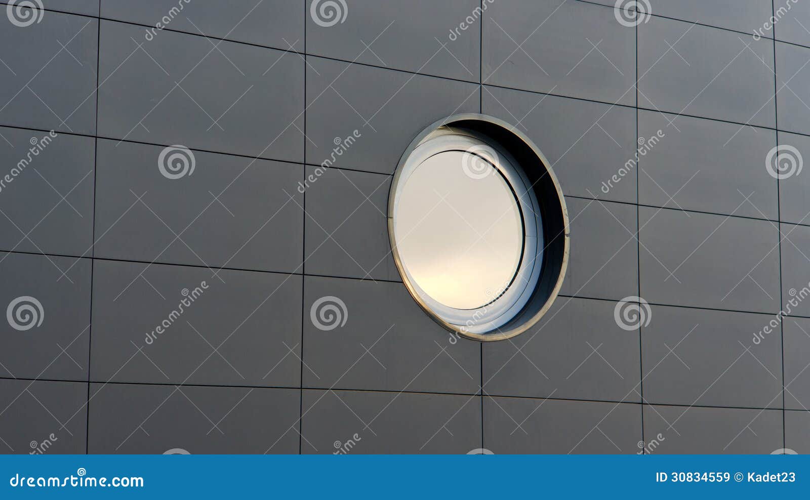Wall with round window stock image. Image of glass, pattern - 30834559
