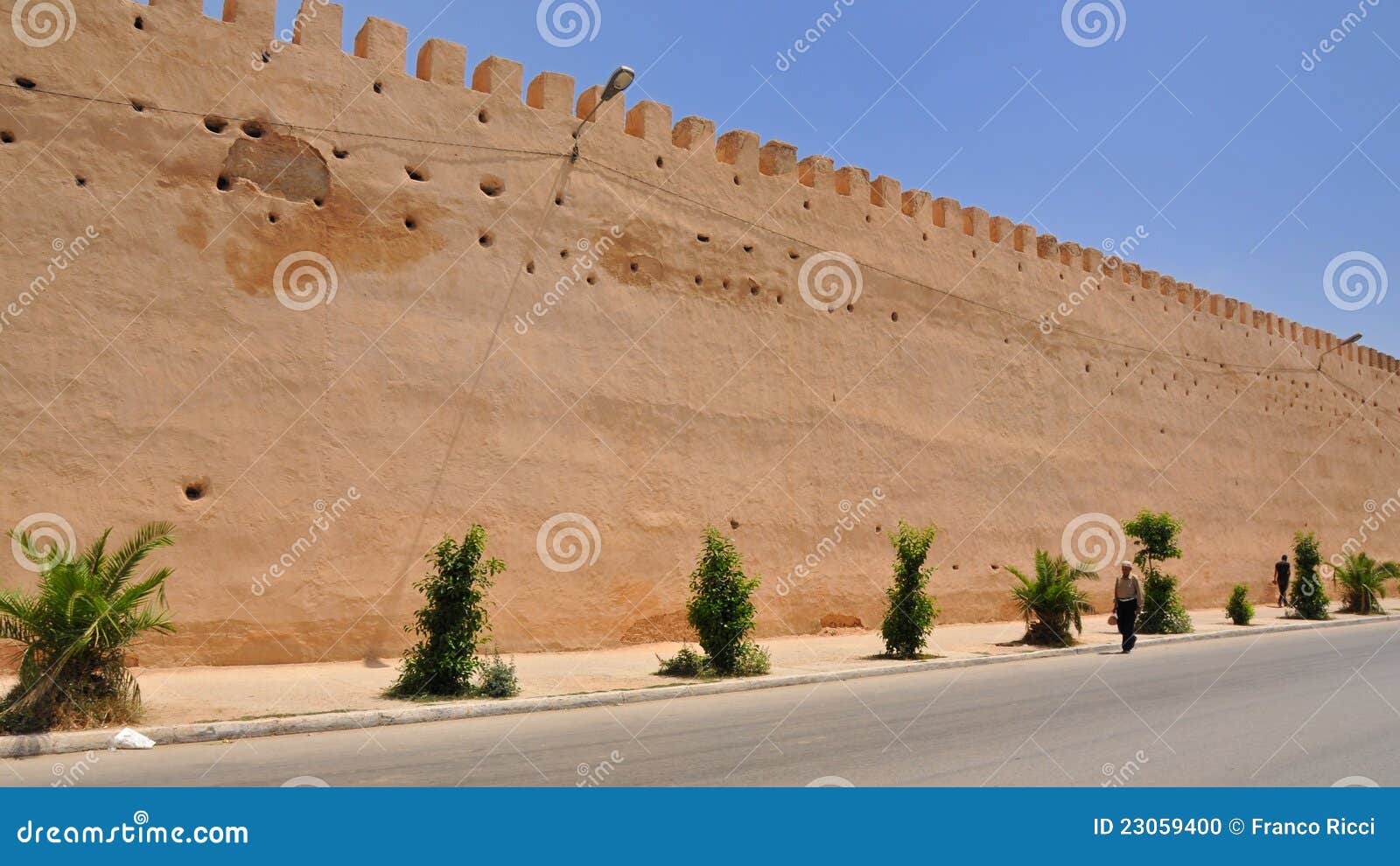 The Wall of Royal Palace in Meknes, Morocco Stock Photo - Image of ...