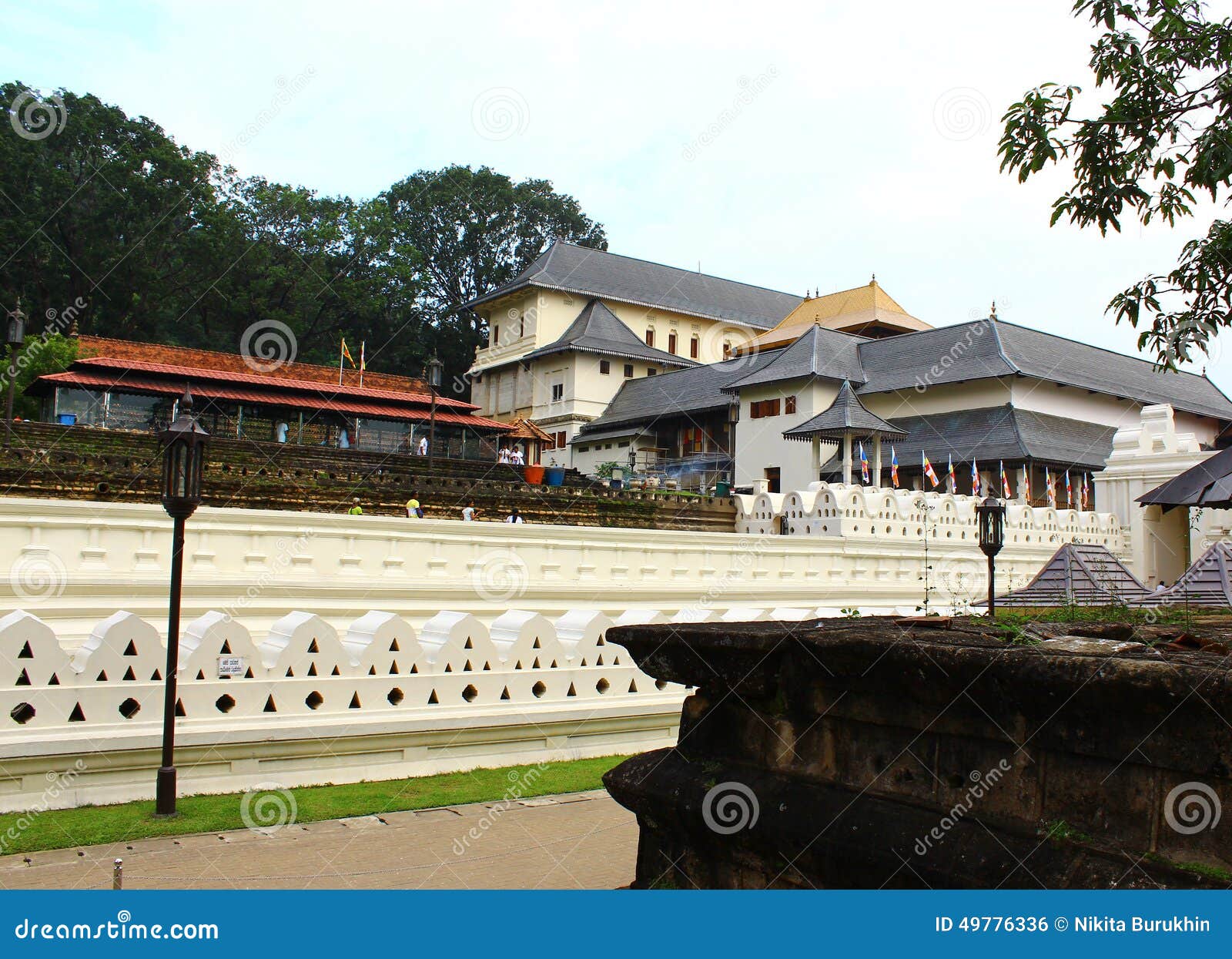 Wall and Royal Palace, the Temple of Tooth Relic Stock Photo - Image of ...