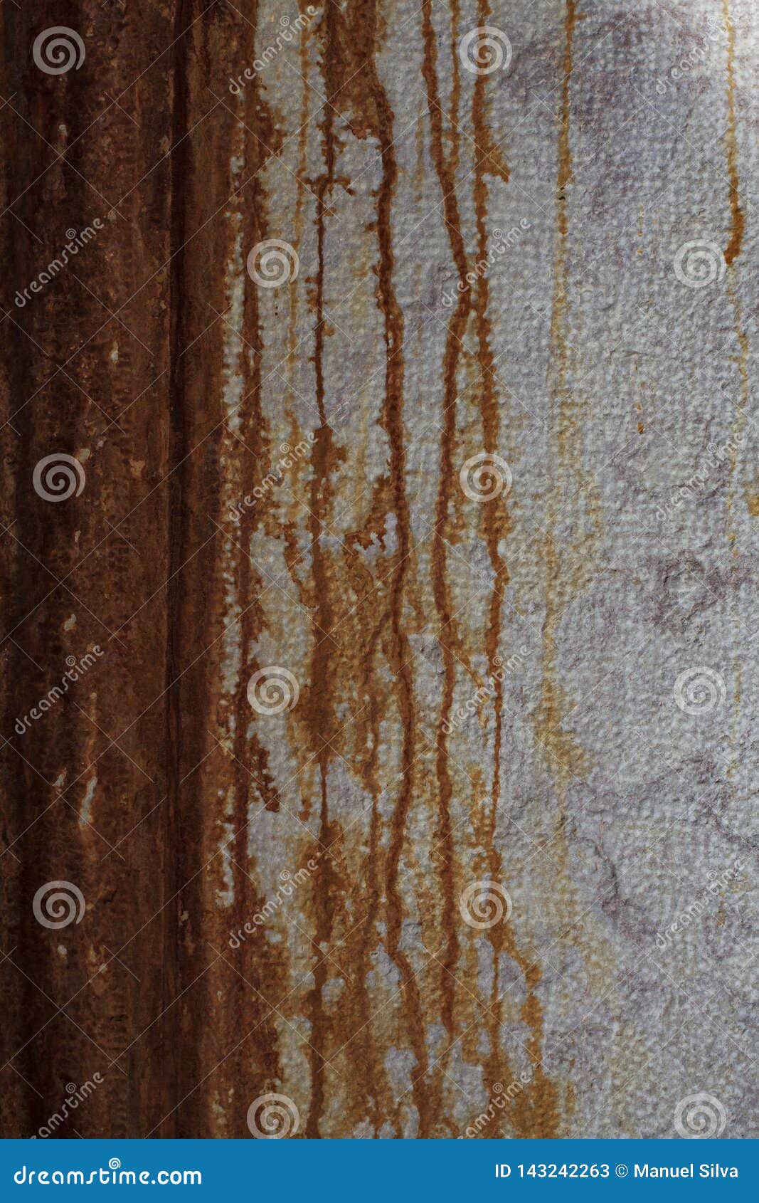 Wall with Rust To Use As Background Stock Image - Image of brands ...