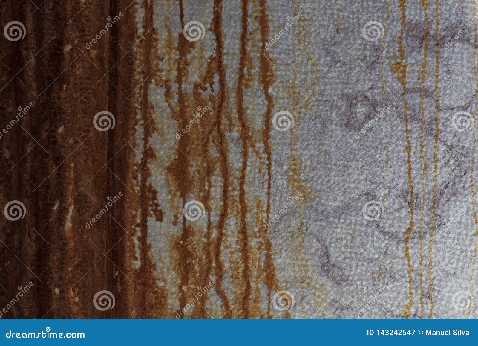 Wall with Rust To Use As Background Stock Image - Image of dripping ...