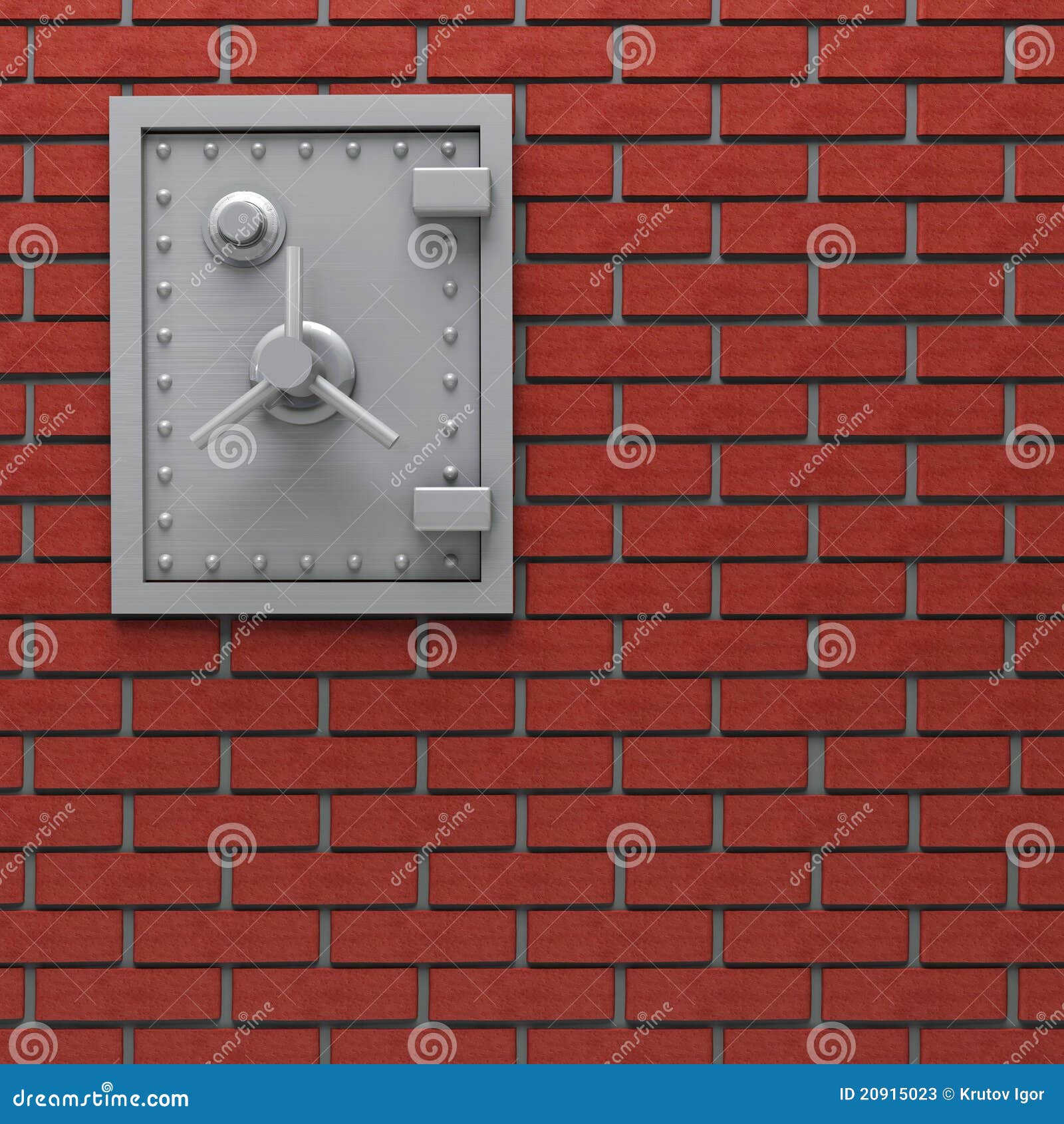 Wall safe. stock illustration. Illustration of password - 20915023