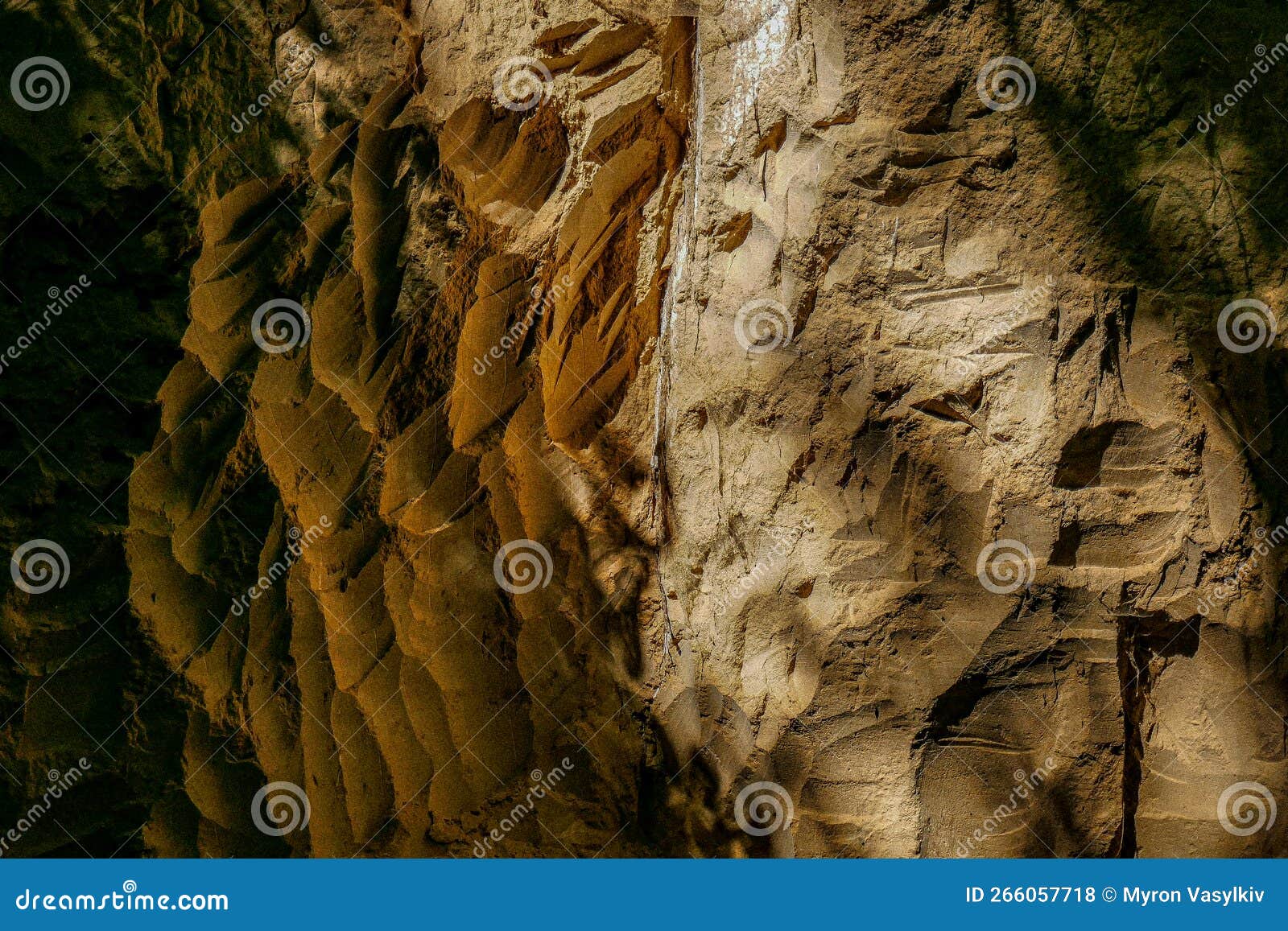 A Wall of Sand with Patterns Stock Photo - Image of geology, sand ...