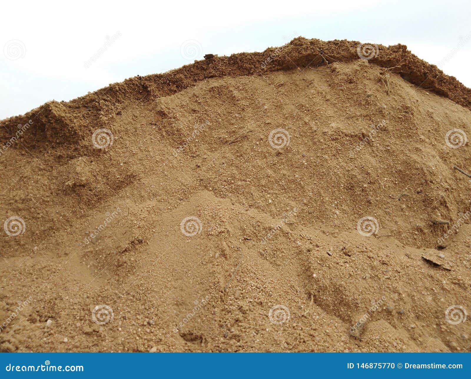 Wall of sand .. stock photo. Image of sand, ready, wall - 146875770