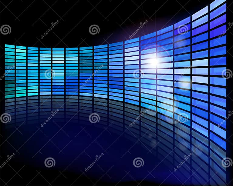 Wall of screens stock vector. Illustration of plasma - 19312760