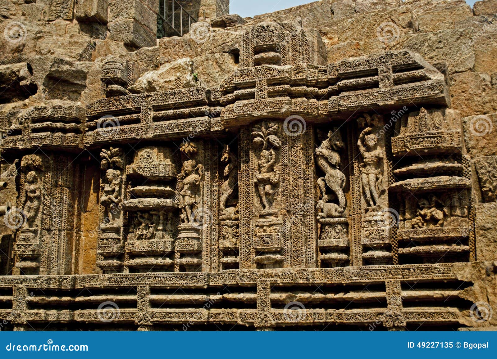 Wall Sculpture of Sun Temple Editorial Image - Image of architecture ...