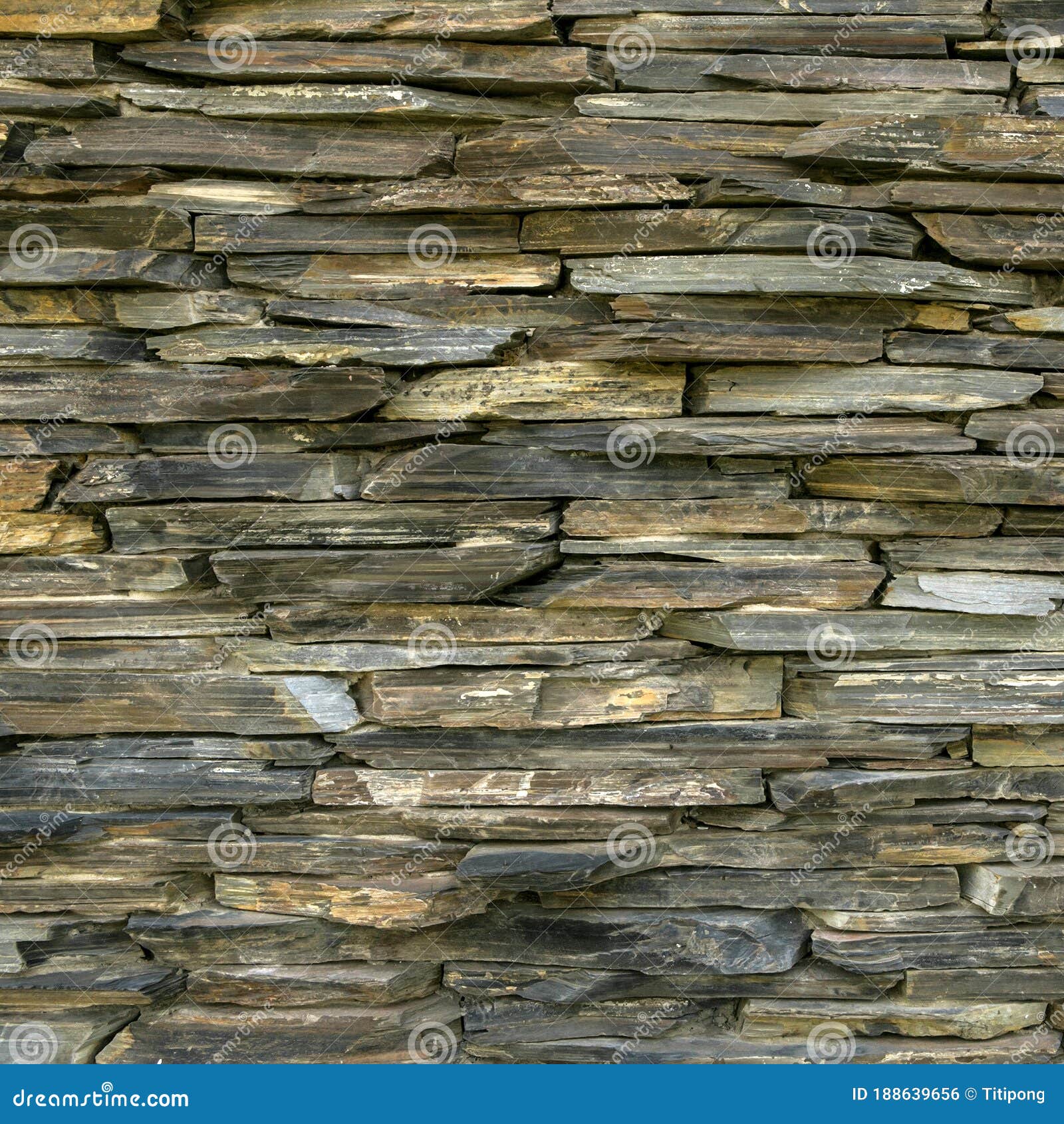 Wall From Sedimentary Rock, Texture. Widely Used In Coastal Places In ...