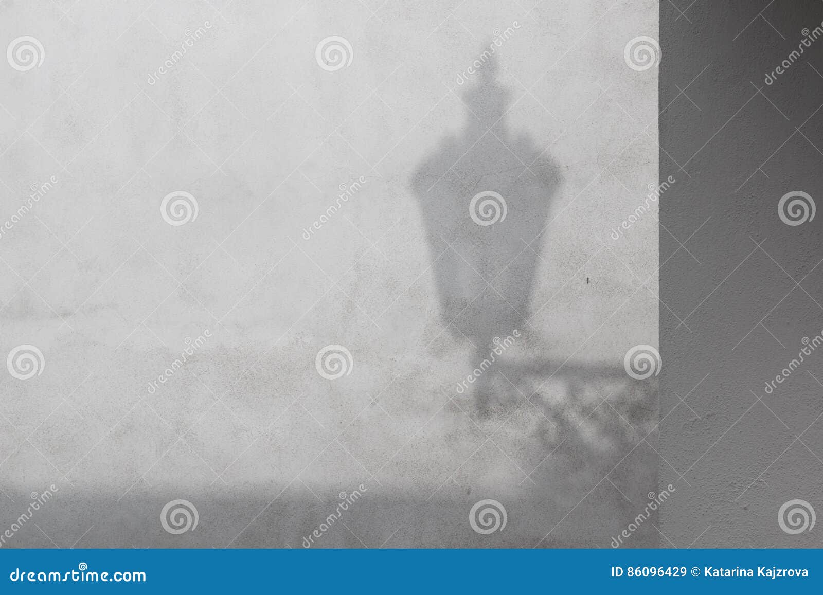 Wall with a Shadow of a Lantern Stock Image - Image of lamp ...