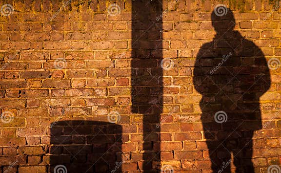 Wall shadow stock photo. Image of movement, copy, silhouette - 38937886