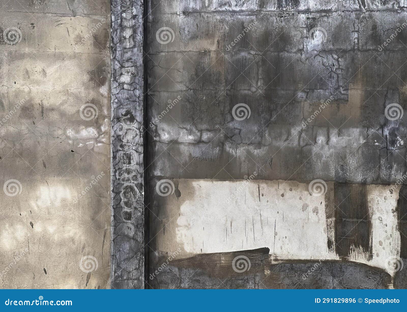 A Wall with a Sheet of Paper on it Stock Photo - Image of dish, scene ...