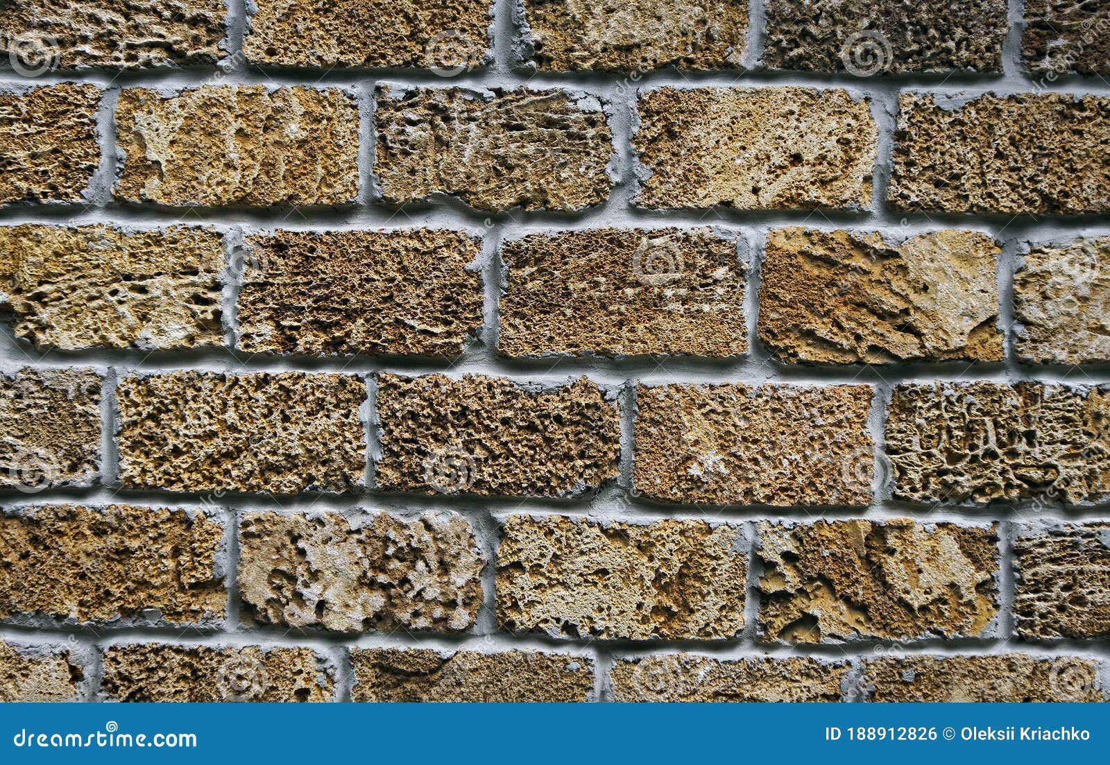 Wall of Shell Rock Blocks Texture Background. Stock Photo - Image of ...