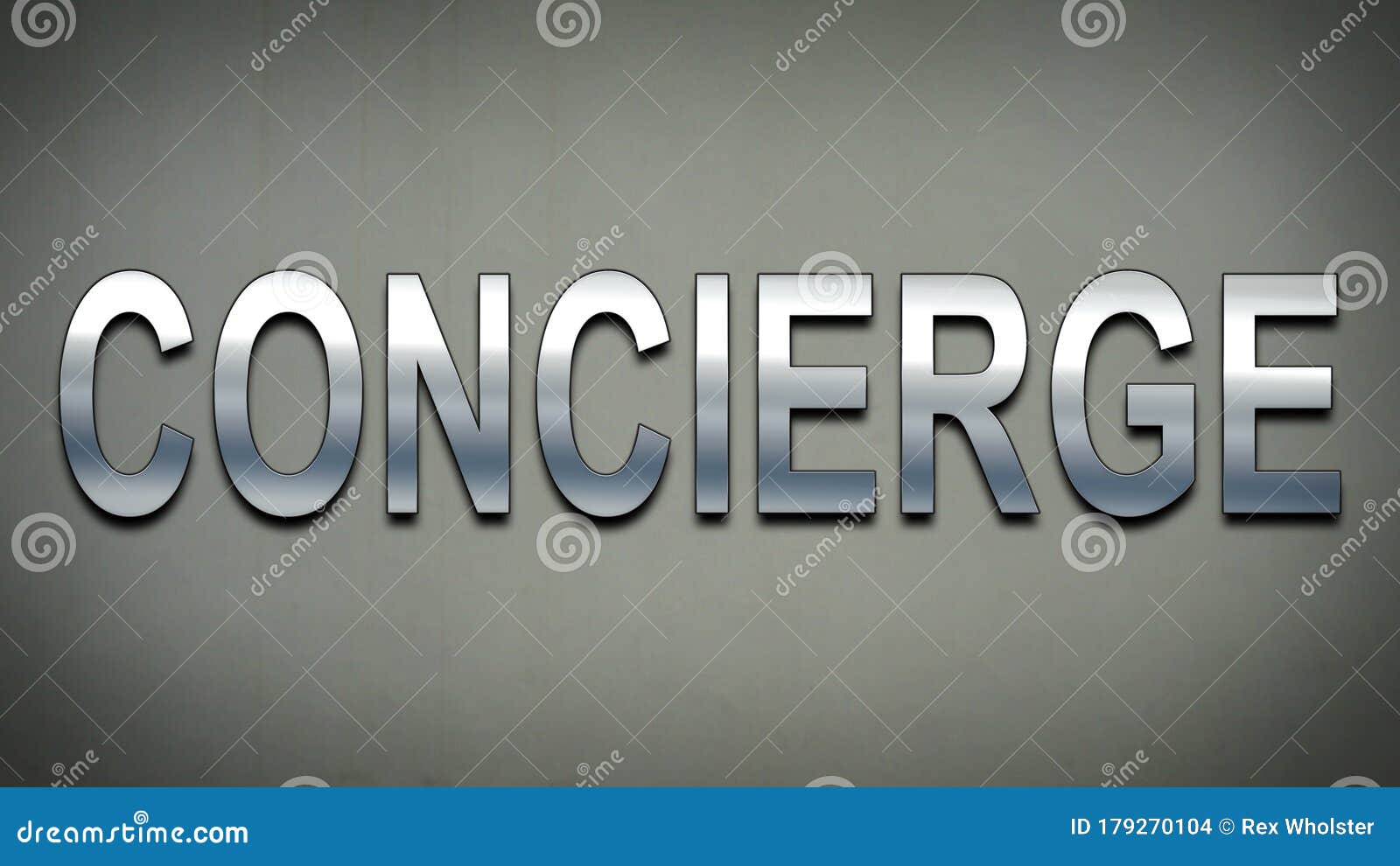 Wall sign for CONCIERGE stock illustration. Illustration of hospitality ...