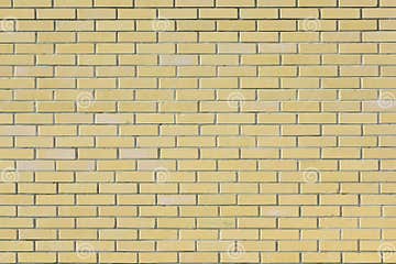 Wall of Small Light Yellow Bricks. the Texture of the Brickwork Stock ...