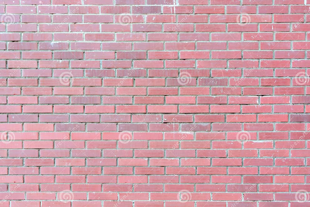 A Wall of Small Red Bricks. the Texture of the Brickwork. Blank ...