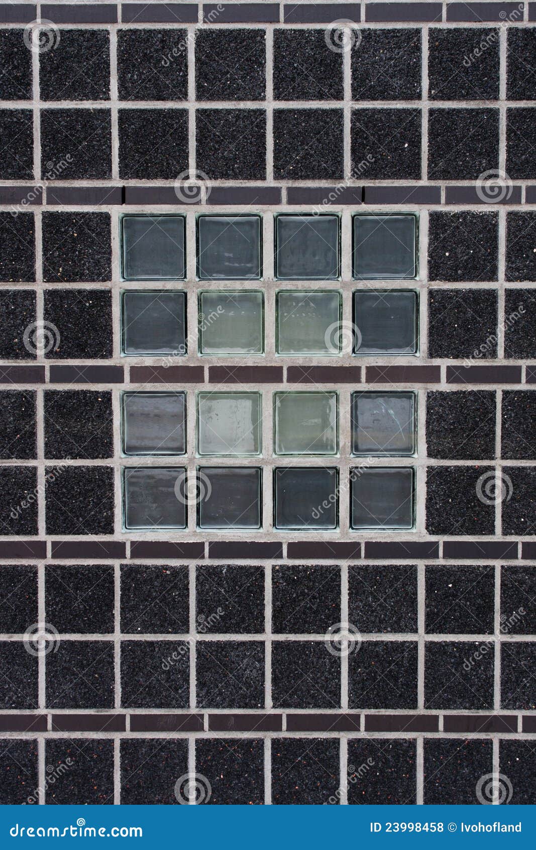 Wall with Small Square Bricks Stock Photo - Image of building, stone ...